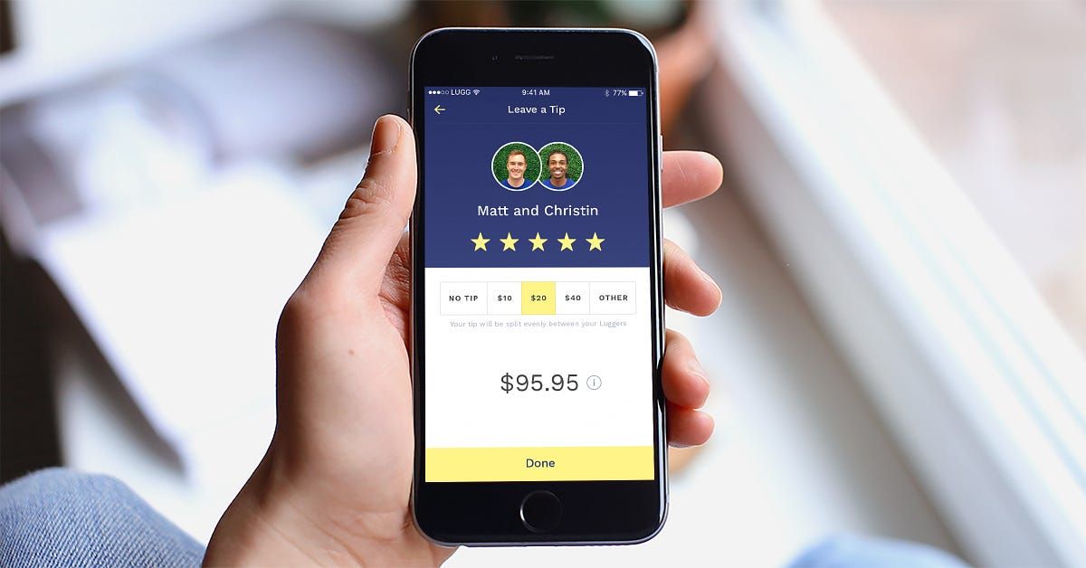 The Lugg App Introduces In-App Tipping!