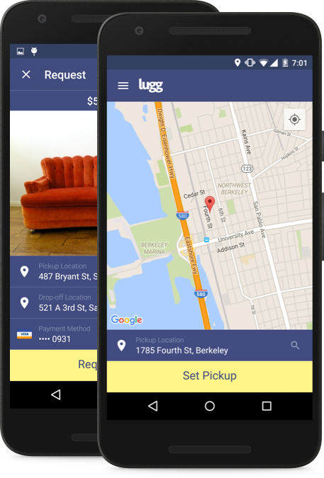 Lugg App for Android | Available in Google Play Store
